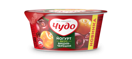 Густой йогурт ЧУДО Вишня-Черешня - купить на сайте