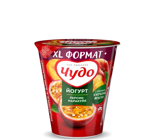 Густой йогурт ЧУДО Персик-Маракуйя - купить на сайте